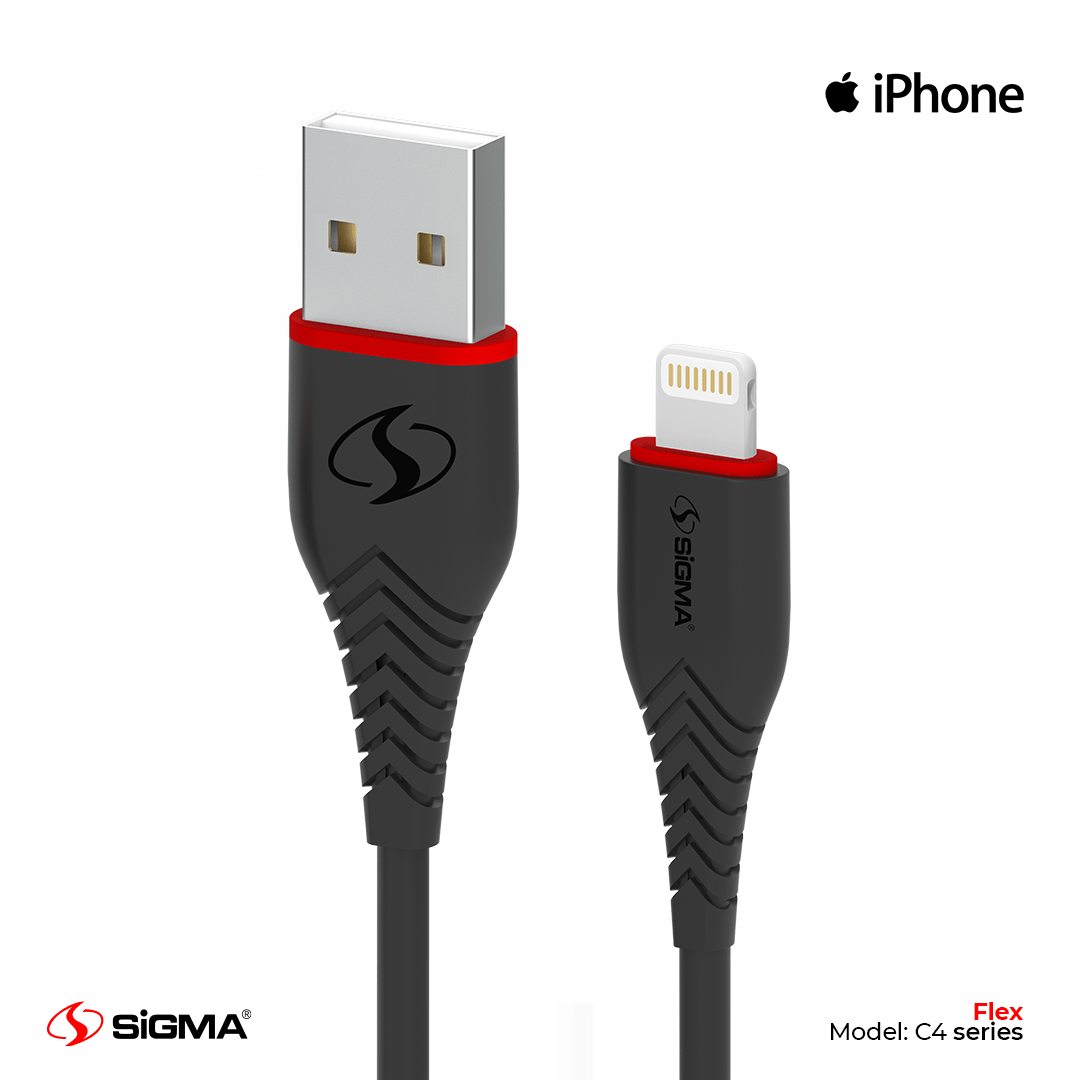 Sigma C2.4A Flex Cable – Lightning (iPhone) C4 - Sigma Official