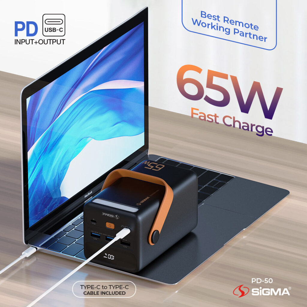 Sigma Power Bank 50000mAh PD-50 - Sigma Official